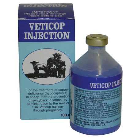 Buy Bimeda Veticop Copper Injection For Sheep from £48.58