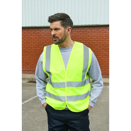 Buy Korntex High Vis Safety Vest - Yellow from £1.24