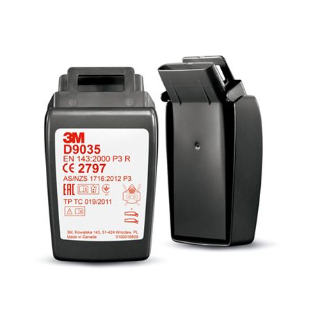 Buy 3M D9035 Secure Click Hard Case P3 R Filter Black (20 Pack) from £ ...