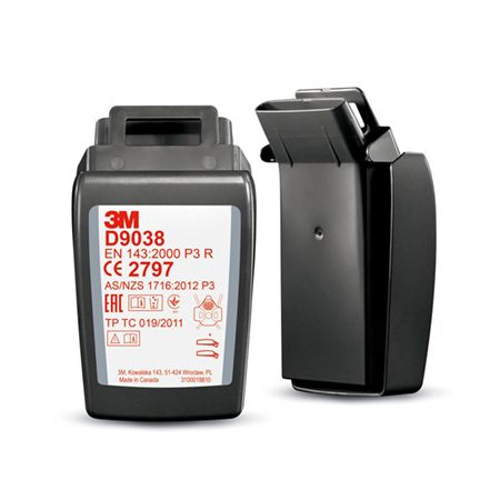 Buy 3M D9038 Secure Click Hard Case P3 R Hf Filter Black (20 Pack) from ...
