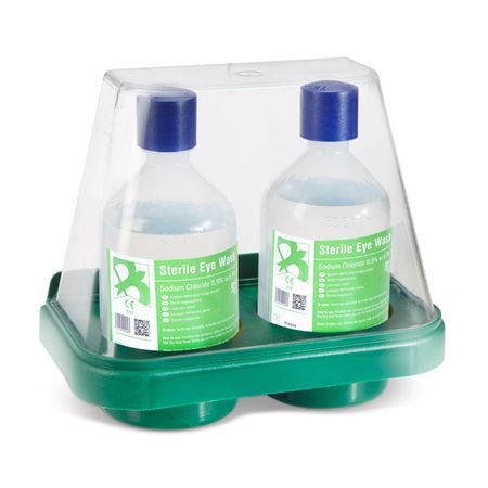 Buy Click Medical Double Wall Mount Eyewash Stand With 2 X Bottles ...
