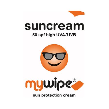 Buy My Wipe Sun Cream Sachet Factor 50 Spf White from £1.00