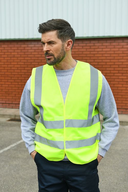 Buy Korntex High Vis Safety Vest - Yellow from £1.24