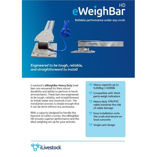Buy iLivestock eWeighBarHD Heavy Duty Load Bars (1000mm) from £1,380.00