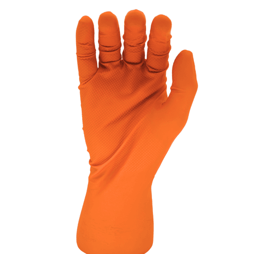 Buy Tough Glove Long Cuff Gator Gripz - Orange (Box of 50 Gloves) from ...