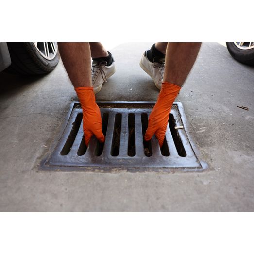 Buy Tough Glove Long Cuff Gator Gripz - Orange (Box of 50 Gloves) from ...