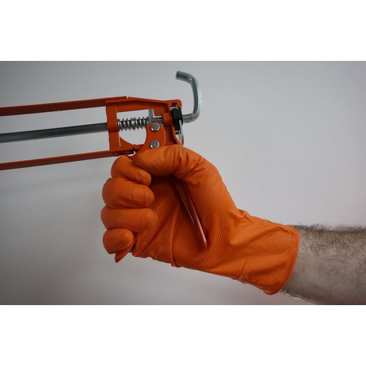 Buy Tough Glove Long Cuff Gator Gripz - Orange (Box of 50 Gloves) from ...